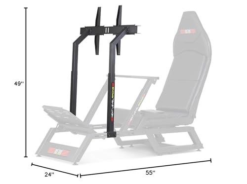 Next Level Racing F-GT Racing Simulator Cockpit and Monitor Stand Bundle