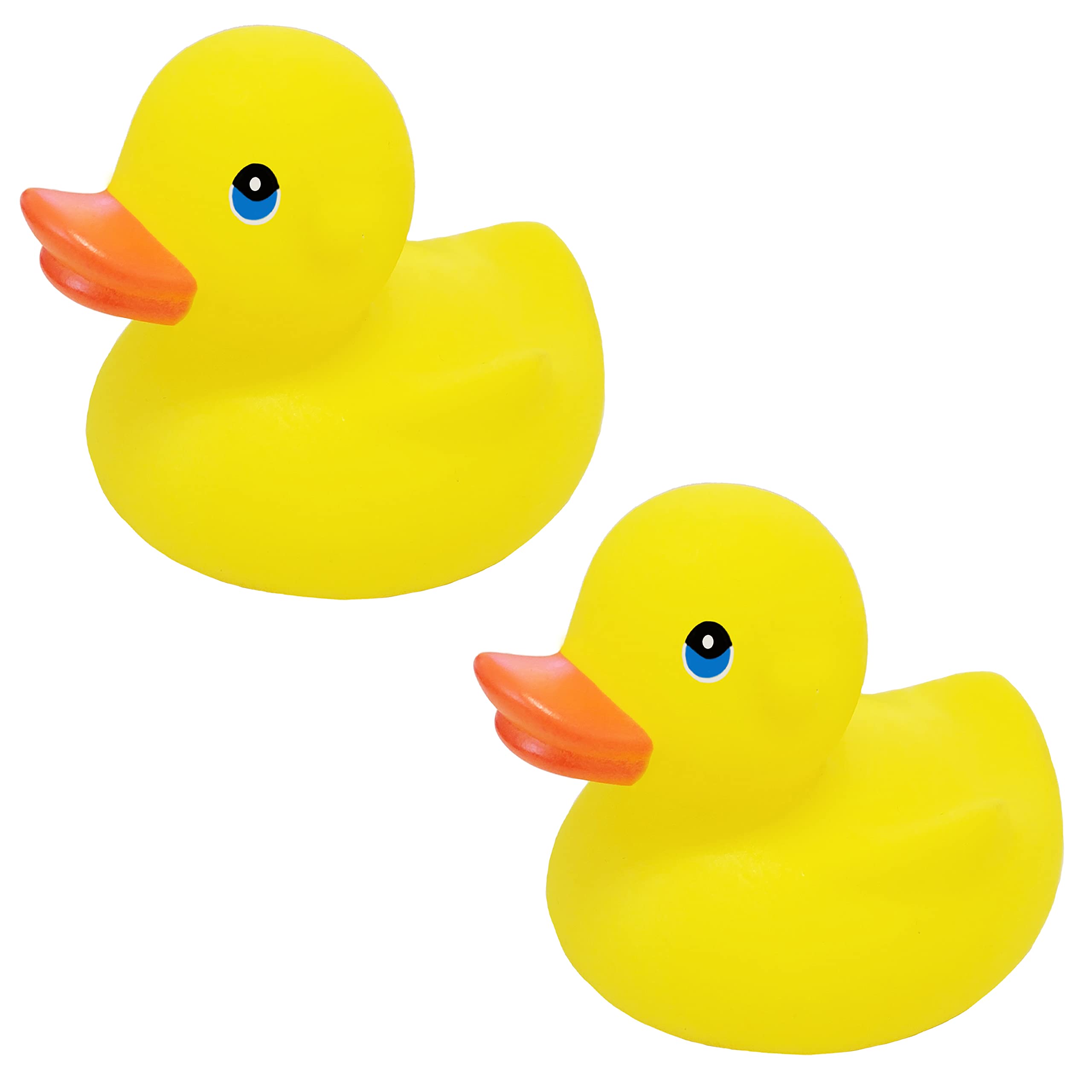 Yellow Rubber Duck Toy Duckies for Kids, Bath Birthday Gifts Baby Showers Classroom Incentives, Summer Beach and Pool Activity, 3.5" Inch (4-Pack)