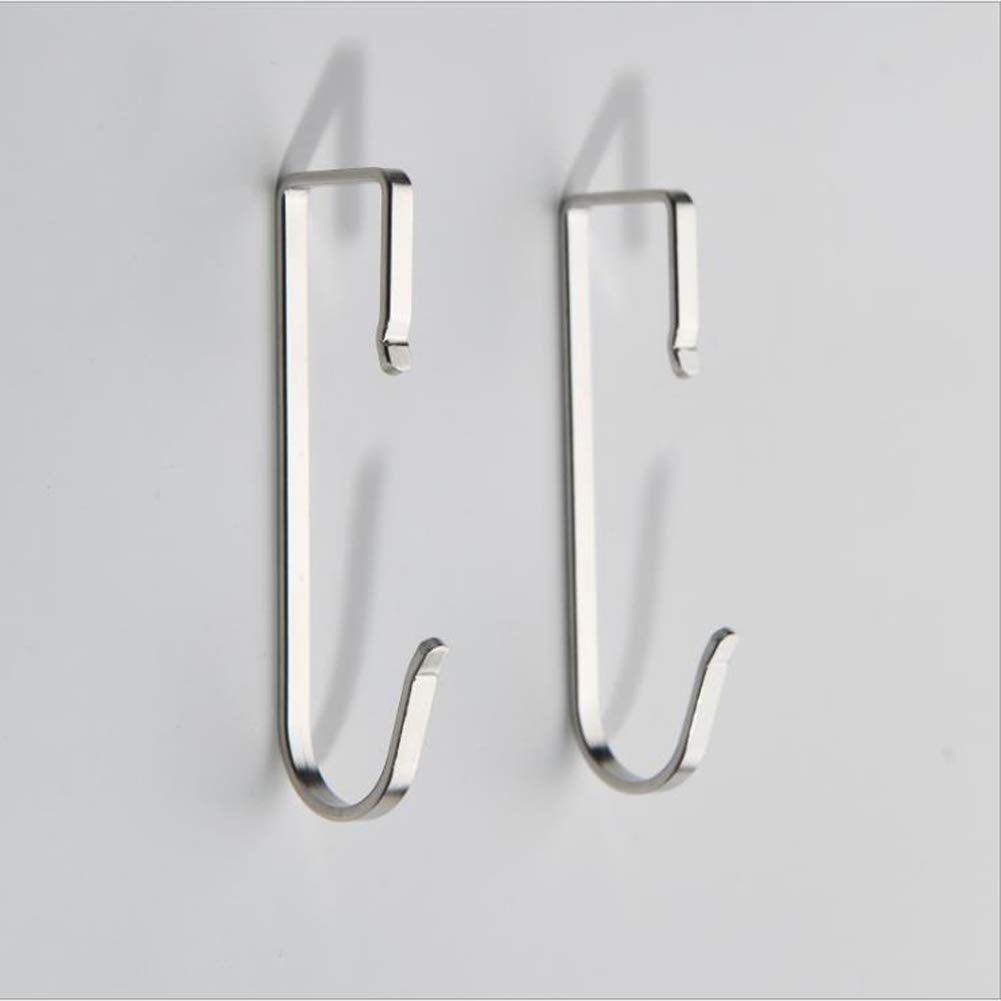 Hdtyyln 5 Pack Stainless Steel Universal Square Hook Small Metal Hanger for Kitchen, Bathroom, Bedroom and Office: Pan, Pot, Coat, Bag, Plants