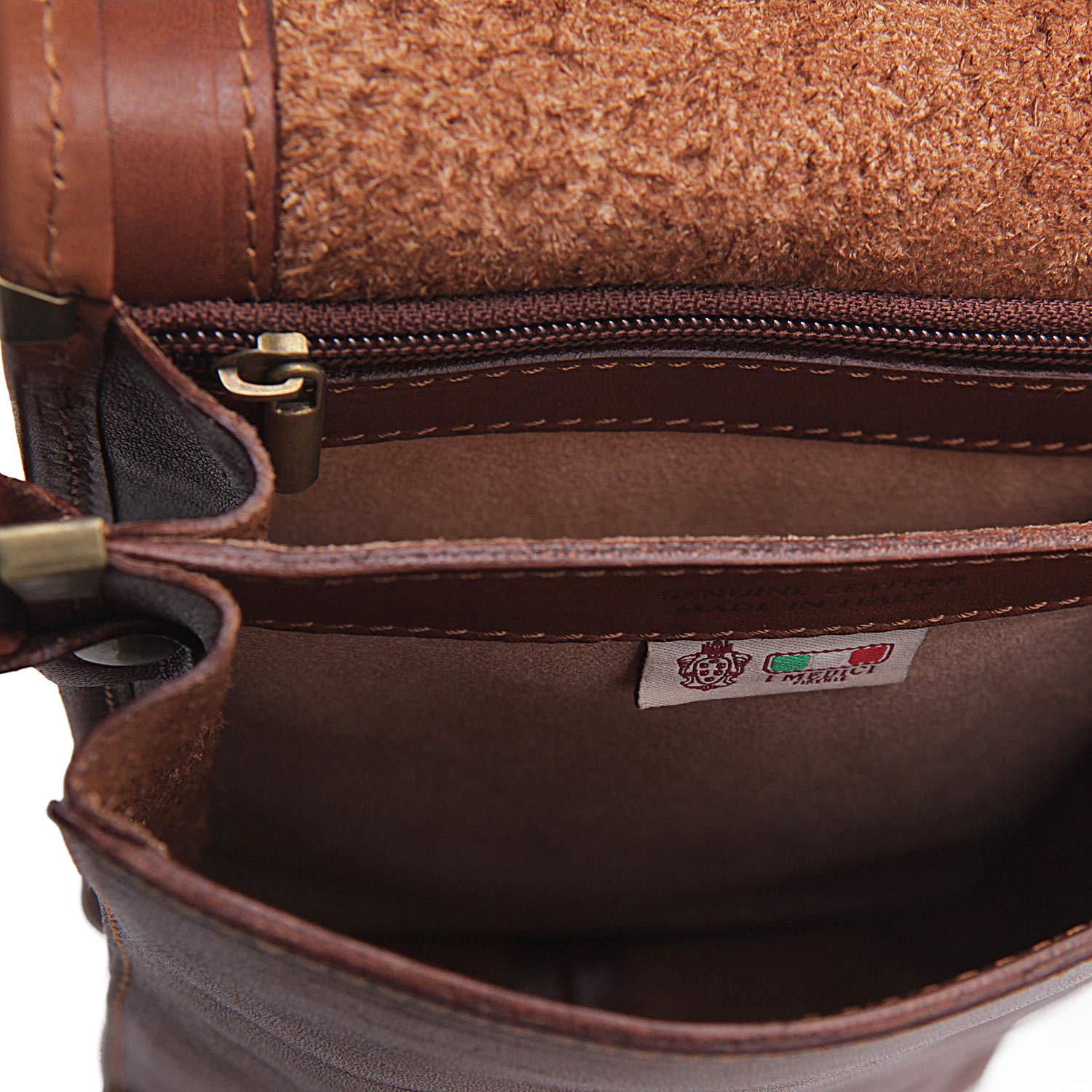 I Medici Varese Small Crossbody Purse in Chocolate
