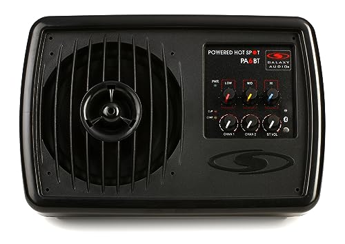 Galaxy Audio PA6BT 6" 170 Watt 2-Way Powered Hot Spot Monitor Speaker With Bluetooth,Black