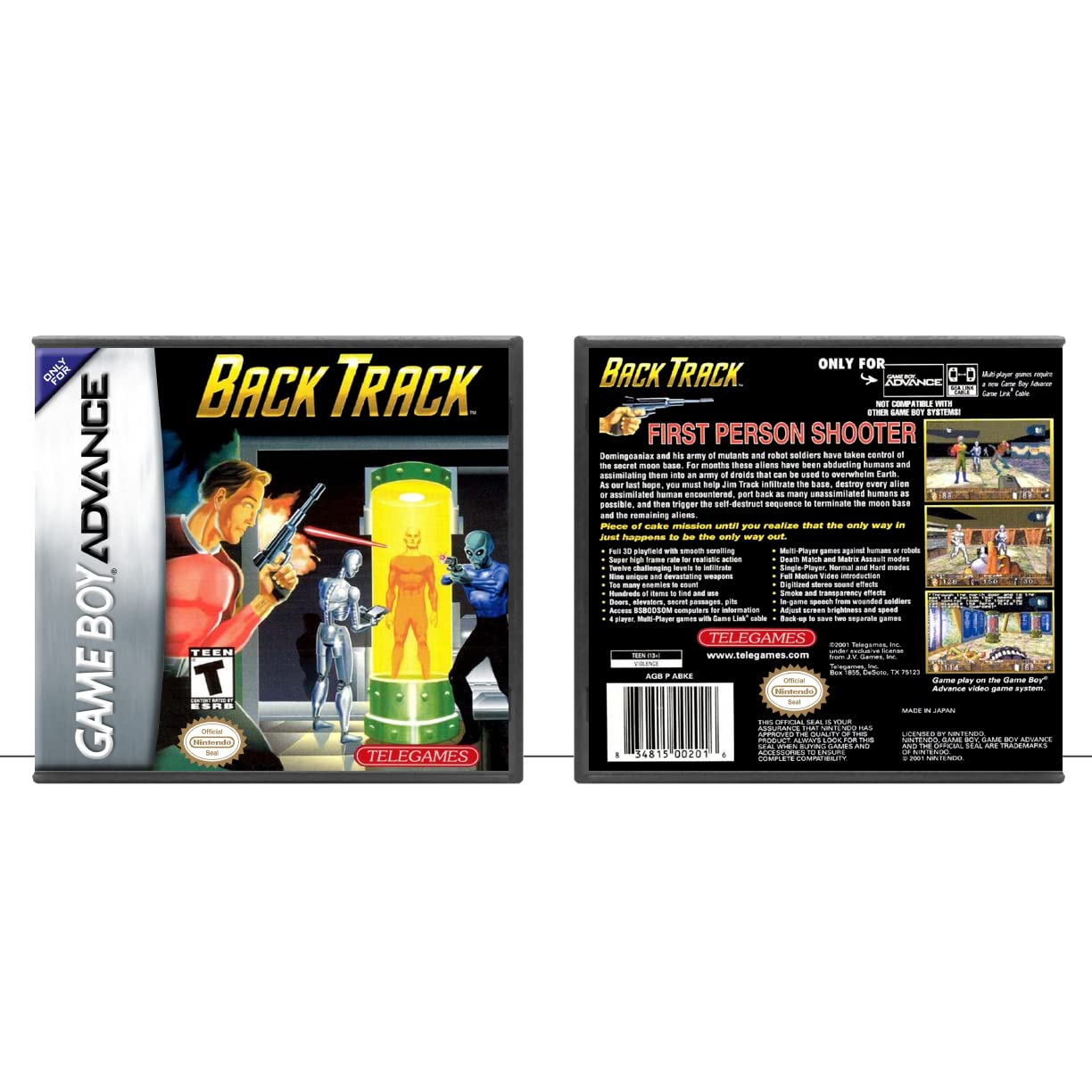 Back Track | (GBA) Game Boy Advance - Game Case Only - No Game