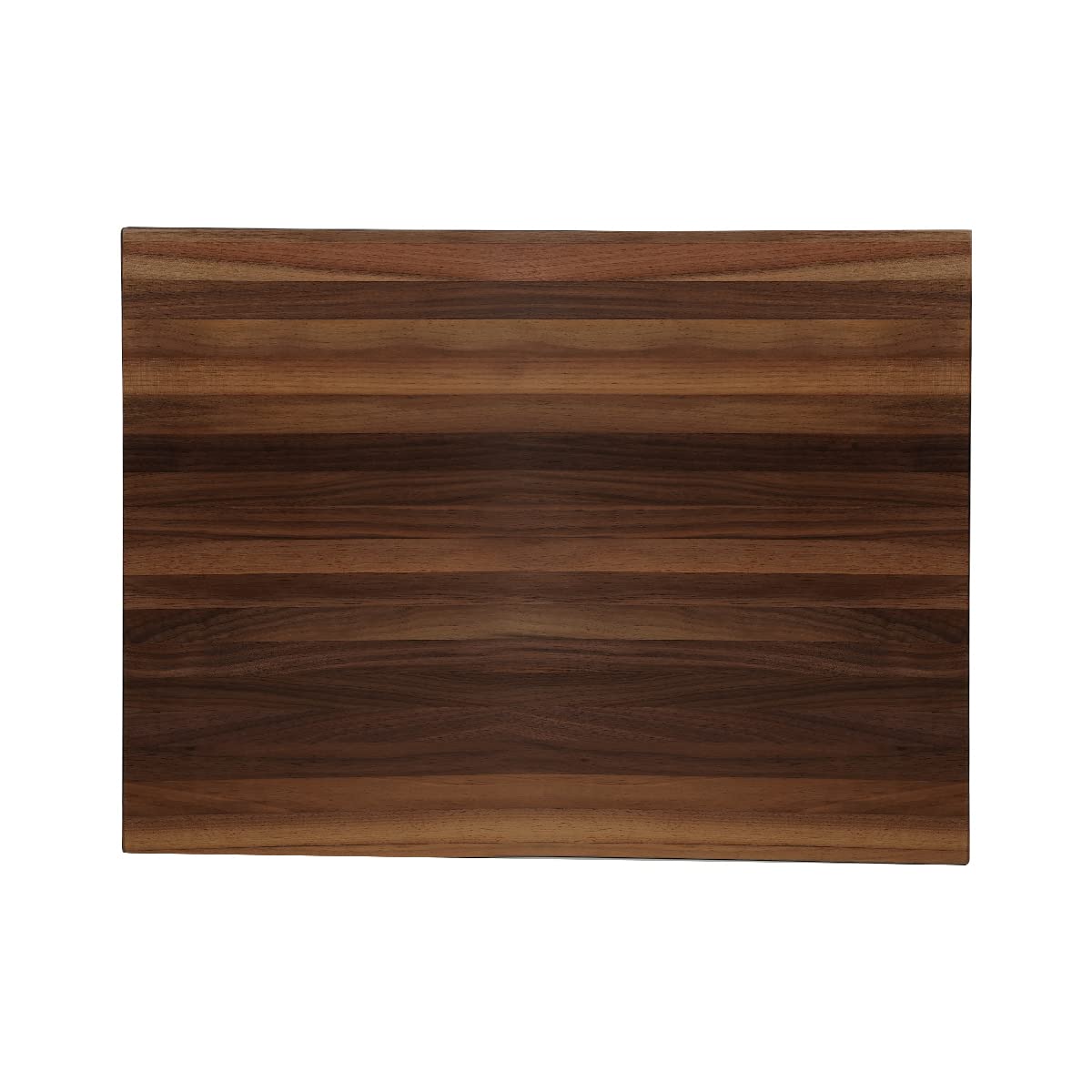 CONSDAN Black Walnut Butcher Block Cutting Board with Invisible Inner Handles, USA Grown Hardwood, 1" Thick, 20" L x 15" W