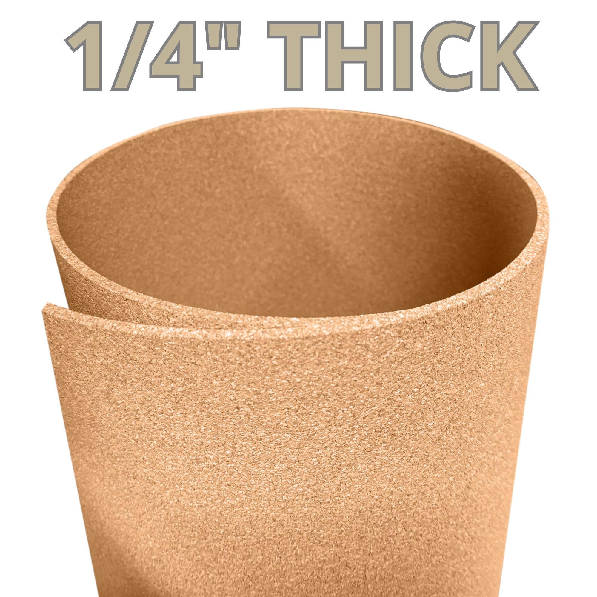 Manton Cork Roll - 4' x 8' x 1/4" - 100% Natural Premium Facing Grade Material