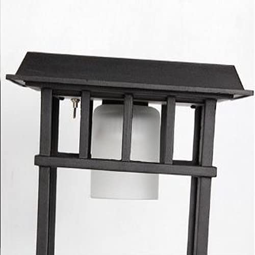 IBalody Solar Pillar Lights Outdoor Waterproof Column Lights Modern Simple Aluminum Alloy Decorative Light Home Courtyard Garden Pillar LED Light Square Pedestal