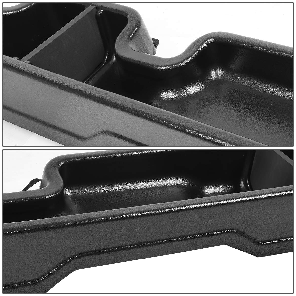 Auto Dynasty Rear Under Seat Cargo Storage Case Organizer Box Compatible with Ford F150 Super Crew Cab 04-08