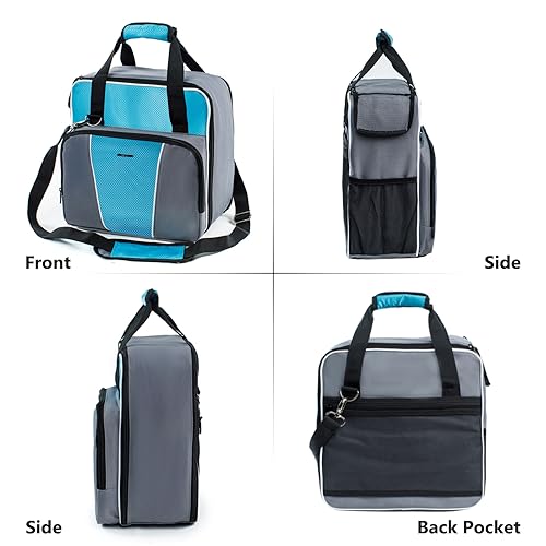 Coffee Maker Travel Bag Compatible with Keurig K-Express Coffee Maker, K-Iced Single Serve Coffee Brewer Carrying Case with Multiple Pockets for K-Cup Pods, Storage Bag With Shoulder Strap