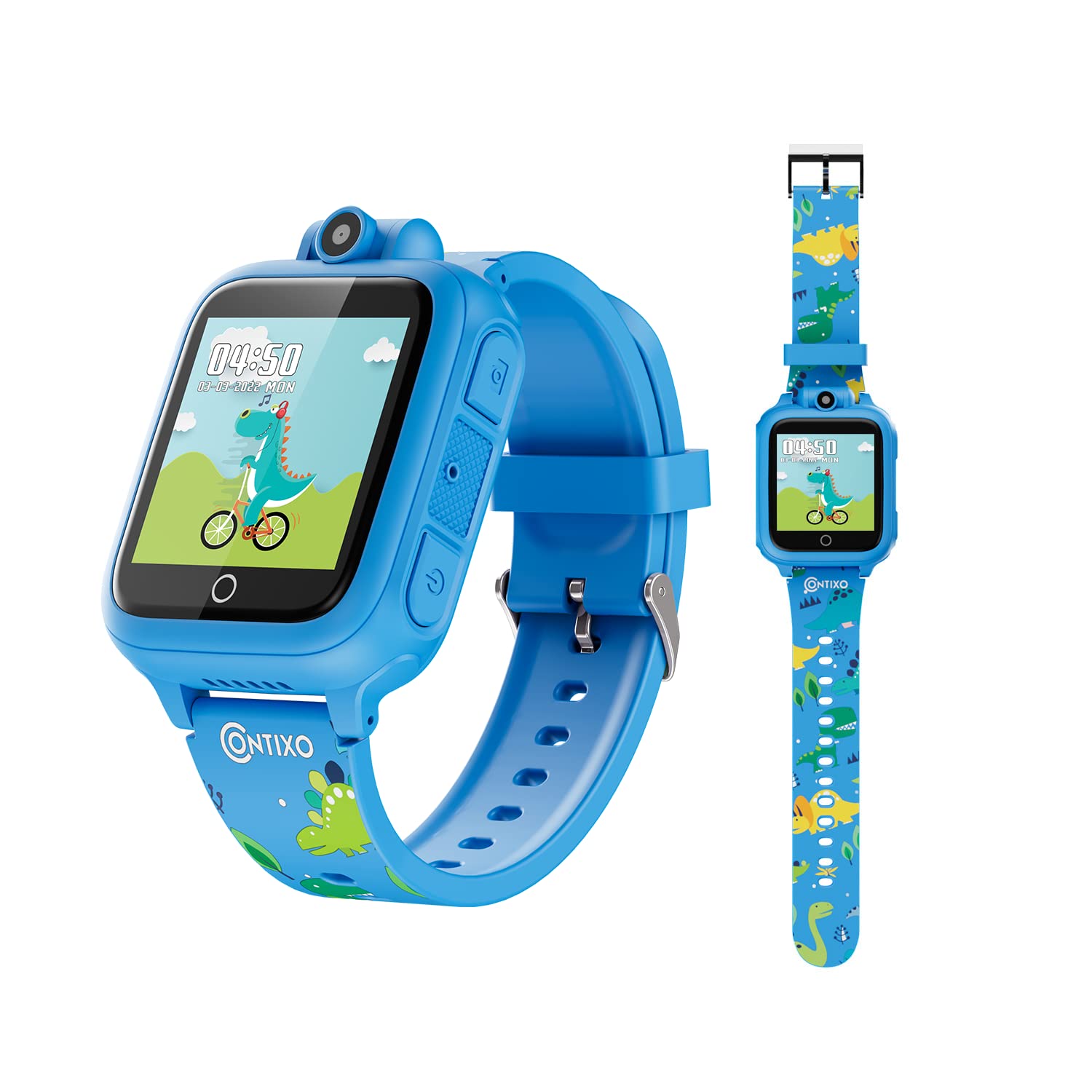 Contixo Kids Tablet, V10 7 Inch Tablet for Kids and Smart Watch Bundle, 2GB 32 GB Toddler Tablet with Bluetooth, with Smart Watch That Touch Screen, Camera, Video and Audio Recording, MP3 Player