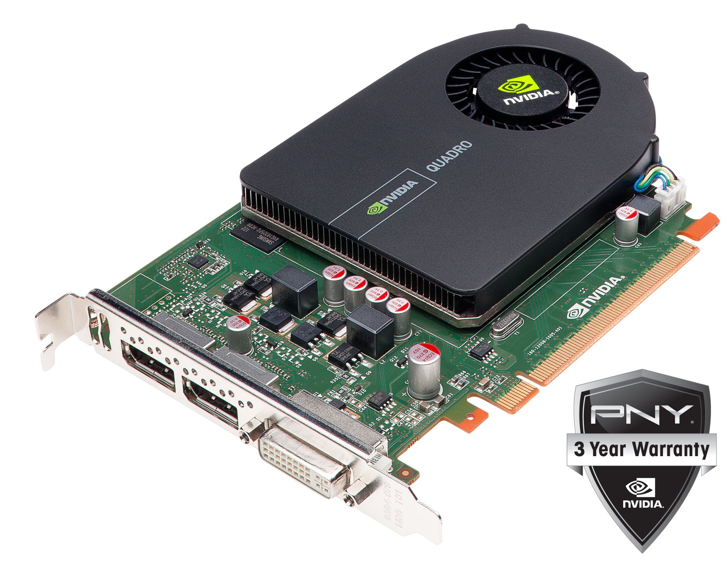NVIDIA Quadro 2000 by PNY 1GB GDDR5 PCI Express Gen 2 x16 DVI-I DL and Dual DisplayPort OpenGL, Direct X, CUDA and OpenCL Professional Graphics Board, VCQ2000-PB
