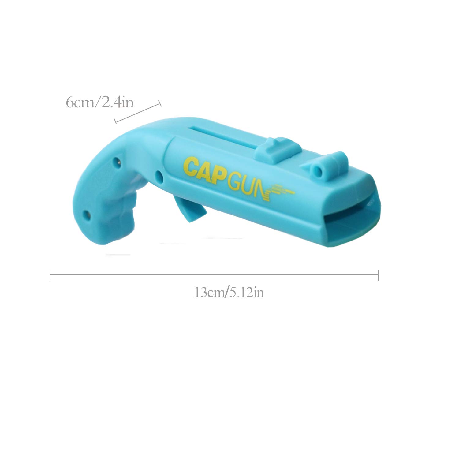 Bottle Opener,Funny Launcher Shooter Bottle Opener for Creative Game,Family Party,Bar ,Outdoor Barbecue,Plastic(Black&Blue)