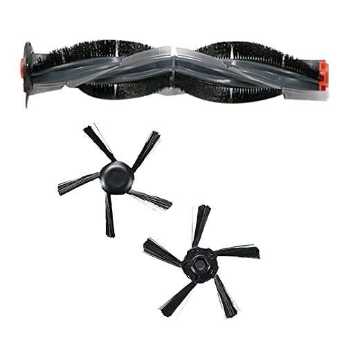 ALPGEN Combination Brush/Fit for Neato/Fit for Botvac D3 D4 D5 D6 D7 D75 D80 D85 Robot Vacuum, 1 Main Brush and 2 Side Brush Kits Sweeping Robot Set