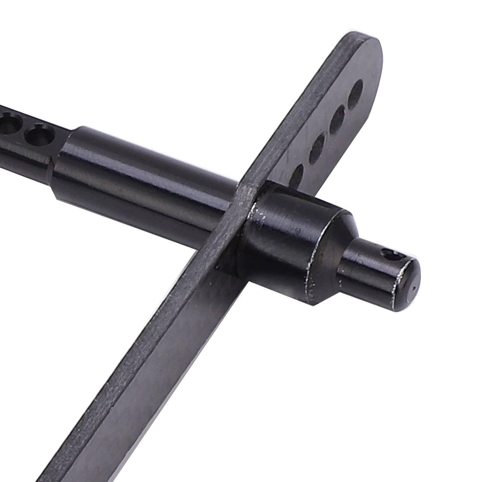 RC Car Body Post Mounts, Carbon Fiber + Aluminum Alloy RC Car Front and Rear Shell Column Kit Compatible for AXIAL SCX10 90046 90047