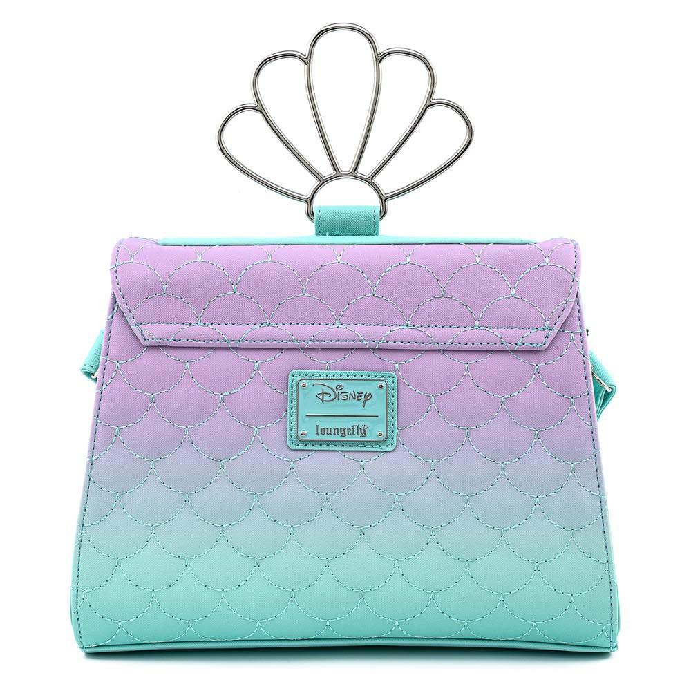 Loungefly Little Mermaid Ombre Scales Shell Handle Crossbody