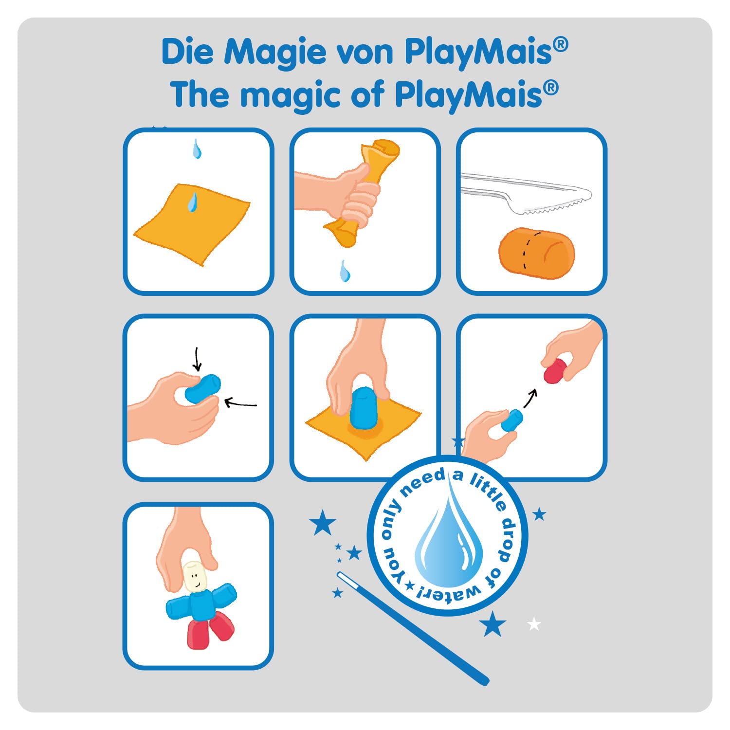 PlayMais BASIC My 1st Forest Animals starter craft kit for kids from 3 years I natural toy with 650 pieces I stimulates creativity & motor skills I gift for girls & boys I Made in Germany