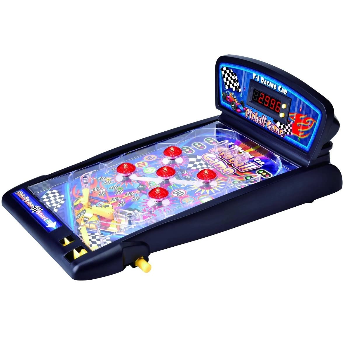 Trisquirrel Pinball Machine, Electronic Tabletop Pinball Game, 16.5 Inch Table Pinball with Lights & Sounds, LED Digital Scoreboard- Suitable for Age 8+ to Adults