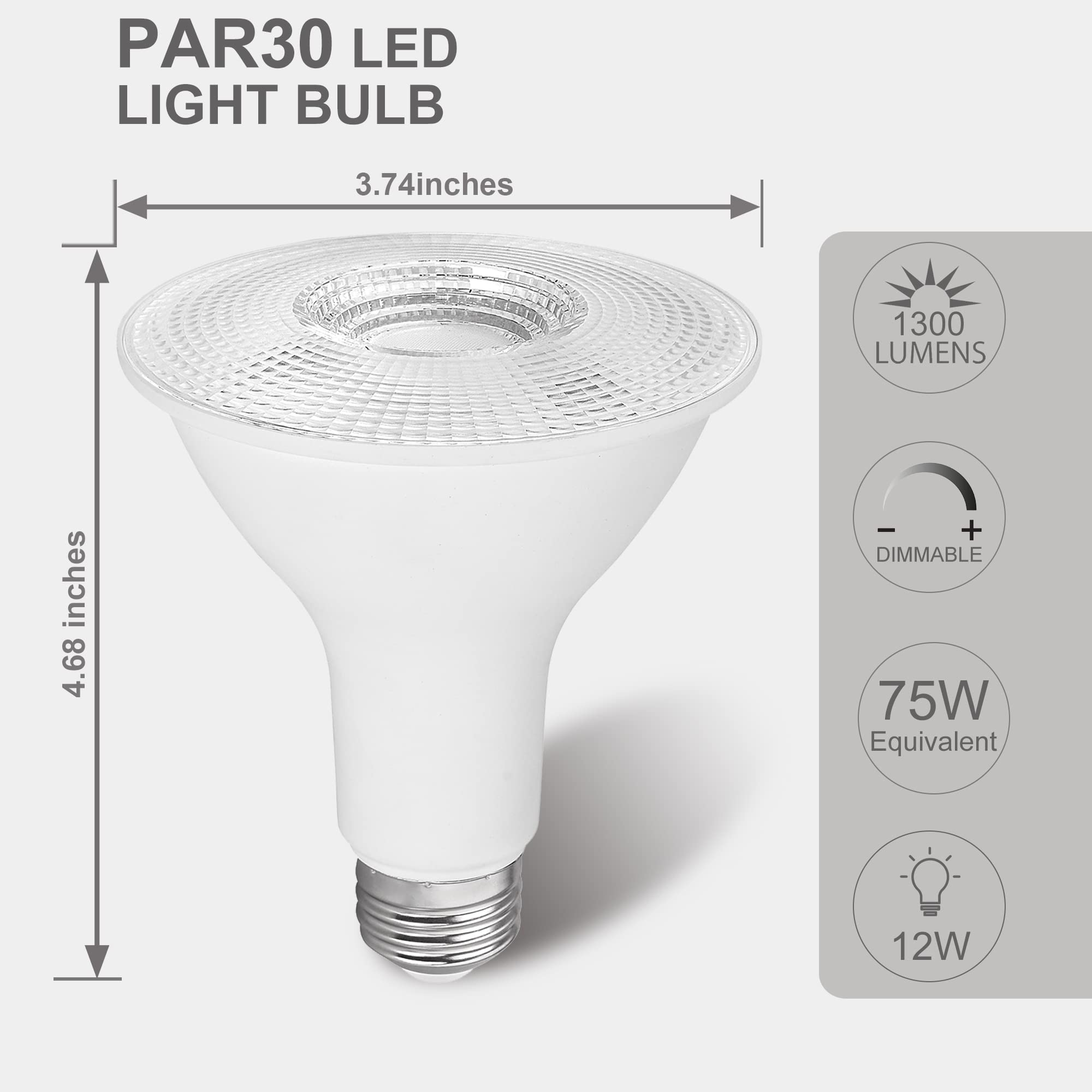 AXOTEXE T10 LED Edison Bulb 3000K Warm White 60W Halogen Bulb Replacement 8W 800LM E26 6-Pack