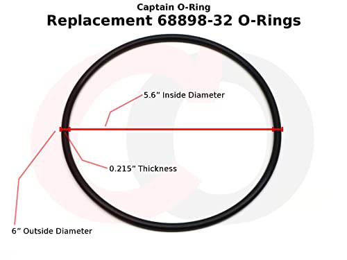 Captain O-Ring - 68898-32 Replacement O-Rings for 3M AP801, AP801-C, AP802, KemFlo 5000 & 10,000 Series Water Filters (3 Pack)