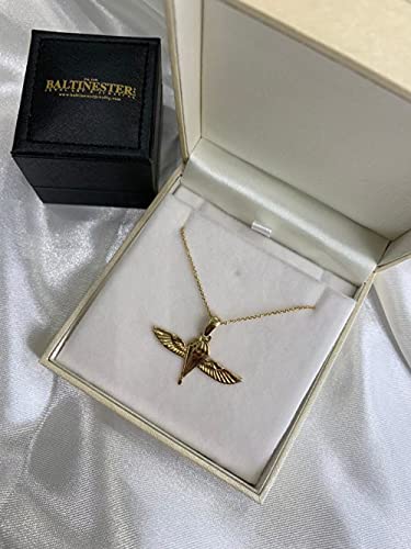 Baltinester Handmade IDF Wings Israeli Army Paratrooper Pendant in 14k Yellow Gold 20.5 x 30 mm Jewelry