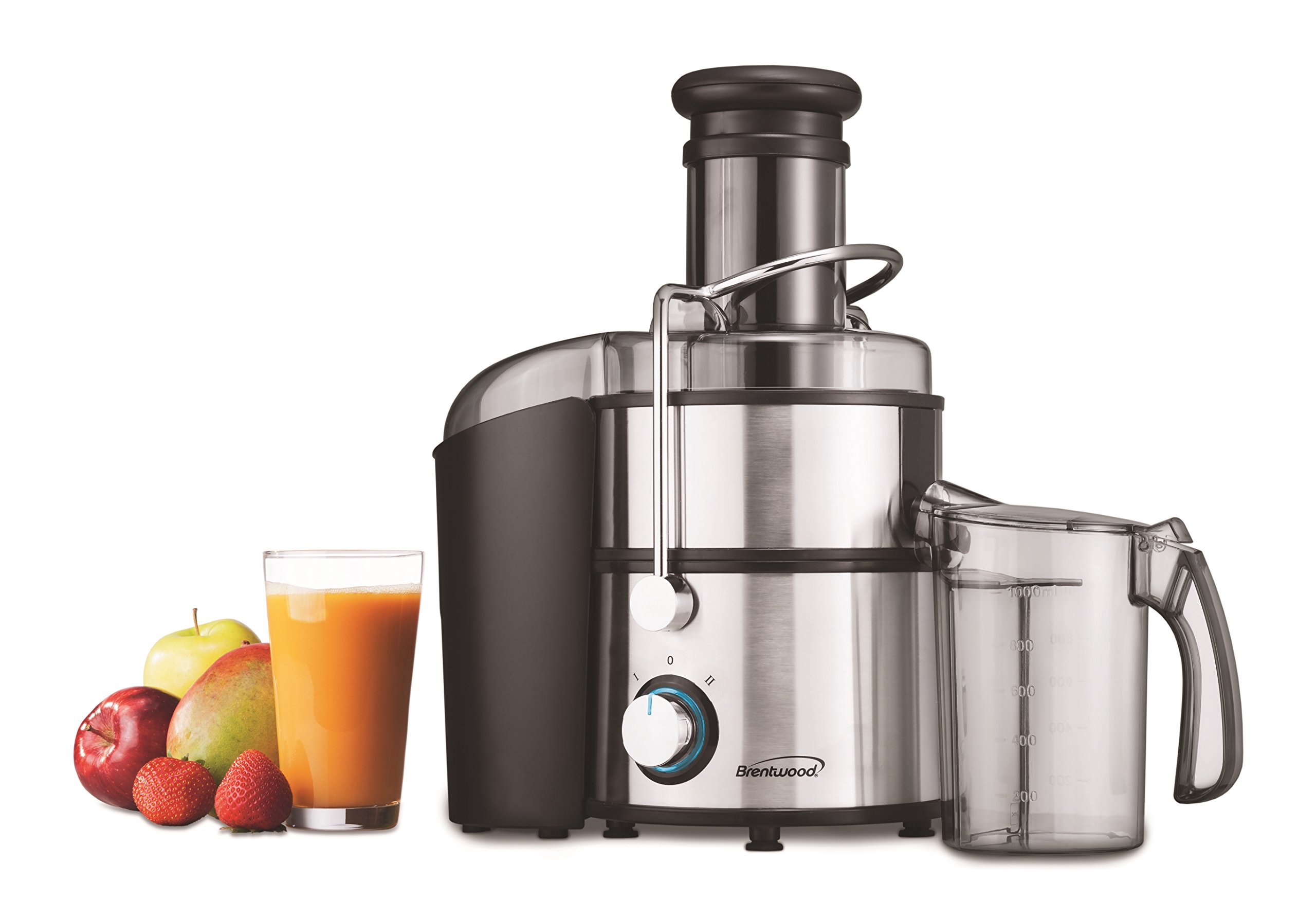 Brentwood JC-500 2-Speed 700w Juice Extractor with Graduated Jar, Stainless Steel