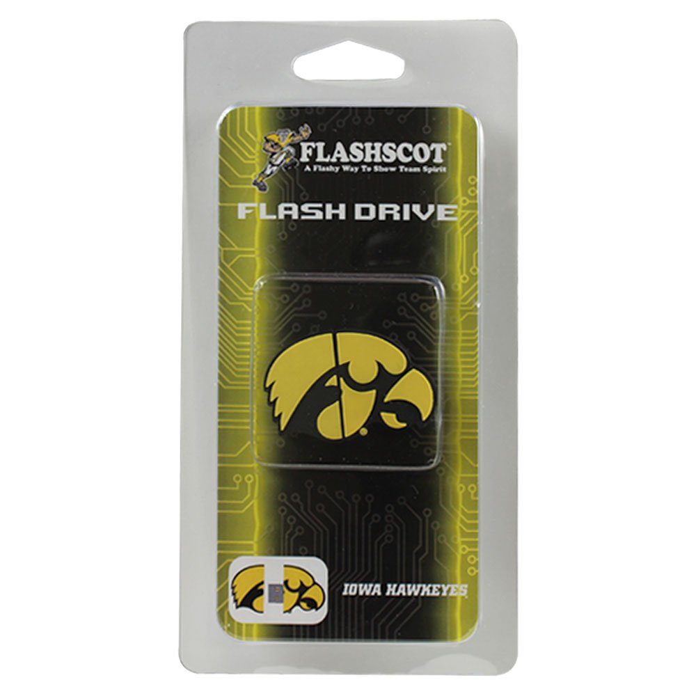 Flashscot NCAA Iowa Hawkeye Logo Shape USB Drive, Iowa, 16GB