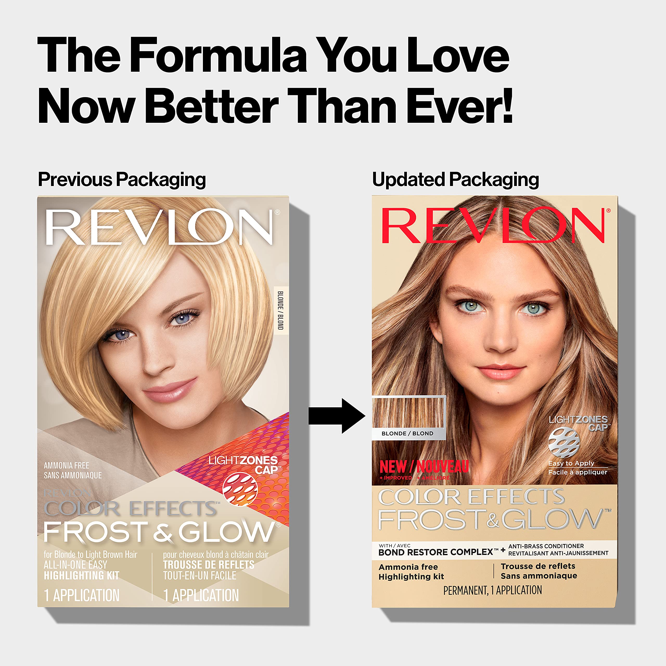Revlon Permanent Hair Color, Permanent Hair Dye, Color Effects Highlighting Kit, Ammonia Free & Paraben Free, 20 Blonde, 8 Oz, (Pack of 1)