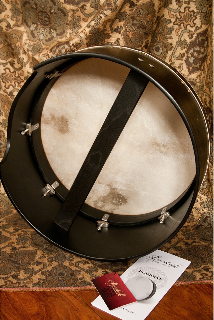 Bodhran, 16"x7", Tunable, Black, Single