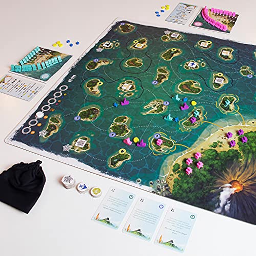 Ludonova Polynesia Board Game | Strategy Board Game | Adventure Game | Interactive Game for Teens and Adults | Ages 14 and up | 2 to 4 Players | Average Playtime 75 Minutes | Made by Ludonova