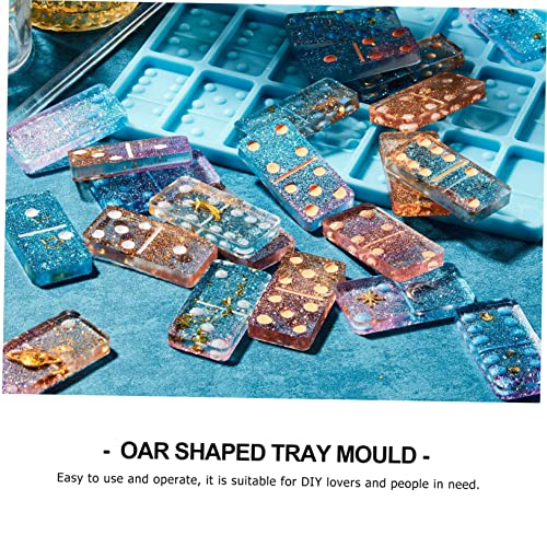 COHEALI Pallet Mold Resin Tray Silicone Soap Mold Molds for Resin Friend Ornament Silicone Molds for Resin Cup Mats Epoxy Moulds Resin Coaster Mould Coaster Mold Oar Shaped Tray Mould 1pc