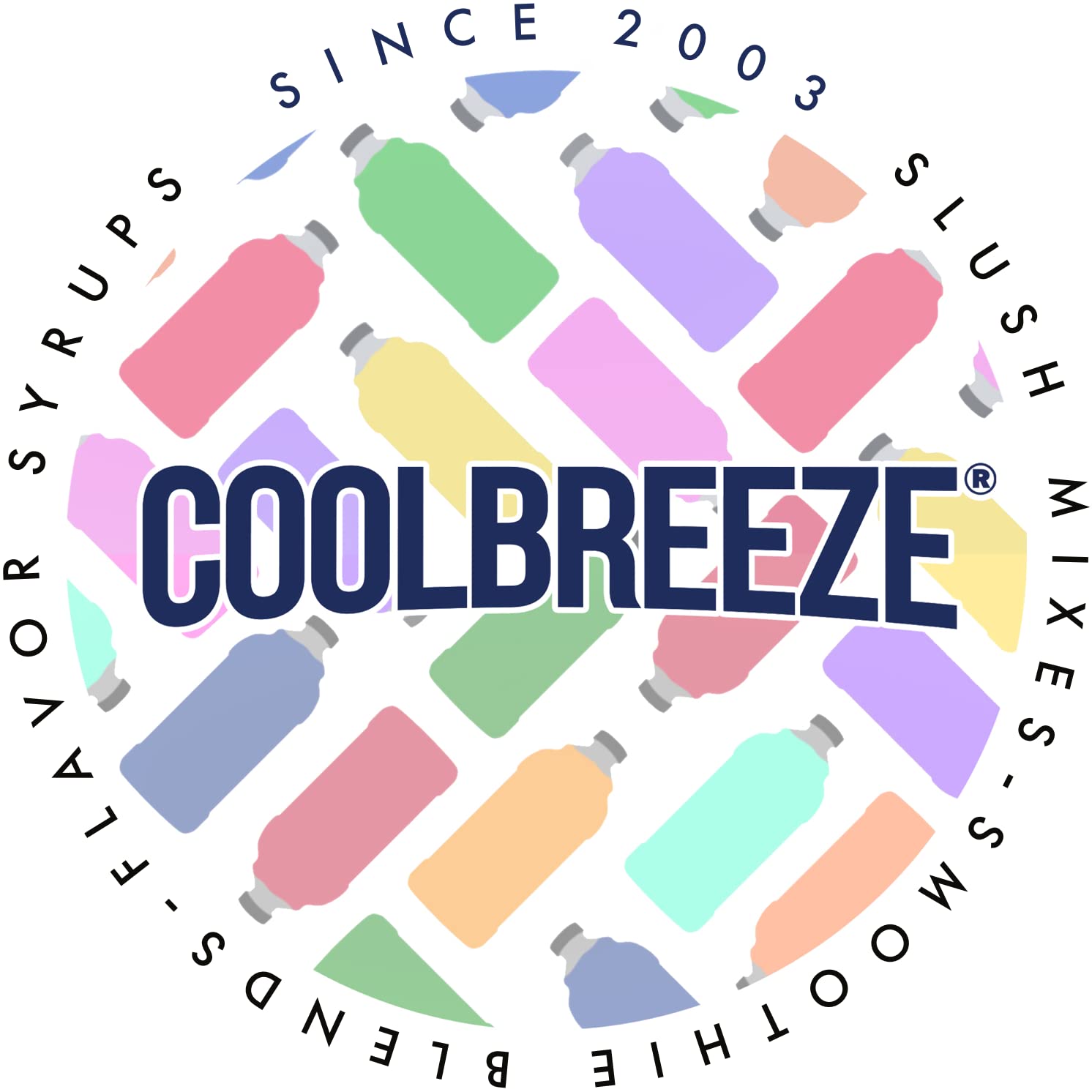 Coolbreeze Beverages Heavy Duty Mixing Containers with Pressure Sealed Lids, 2.5 Gal Jugs and Caps - Frozen Drink Mixing, Cold Brewing, Beverage Storage - 2 Pack