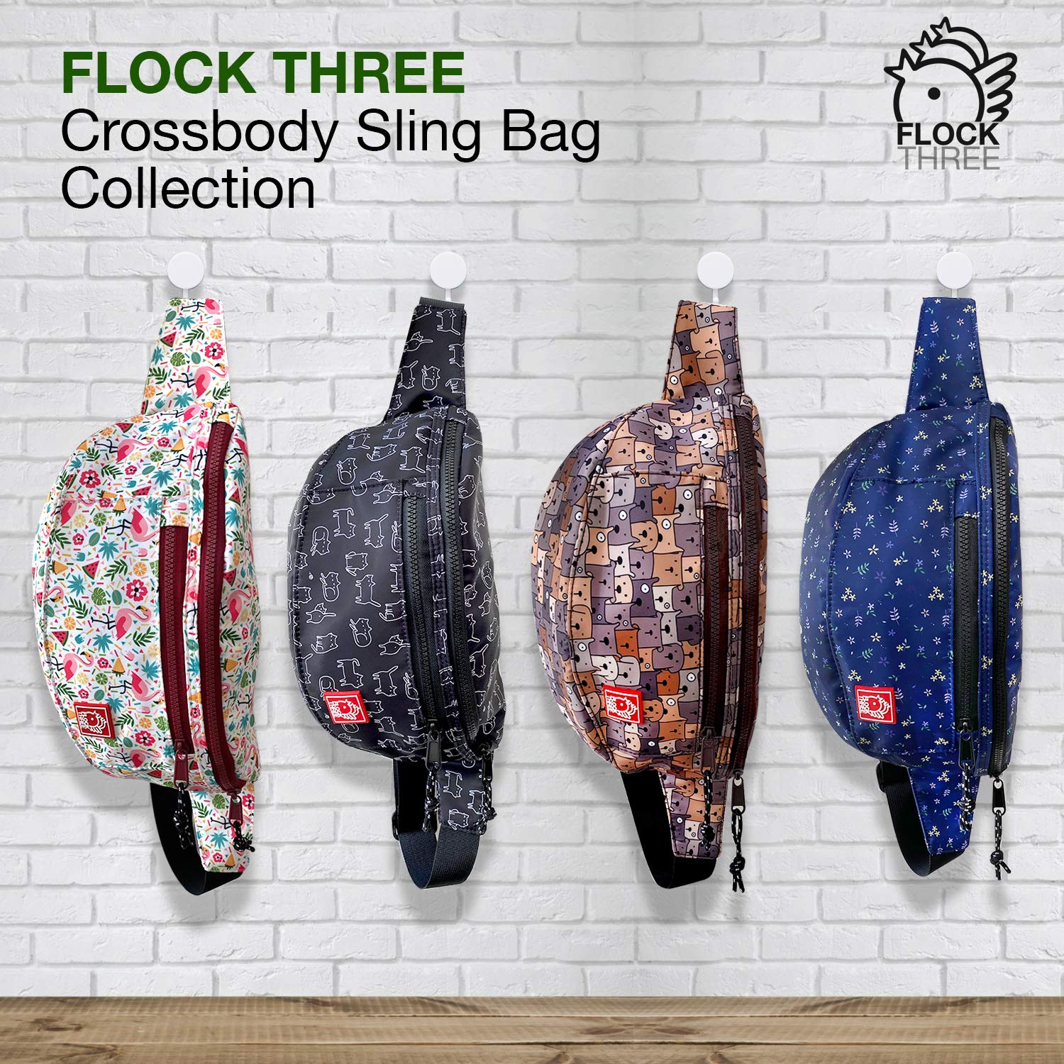 FLOCK THREE Fanny Pack (Denim)