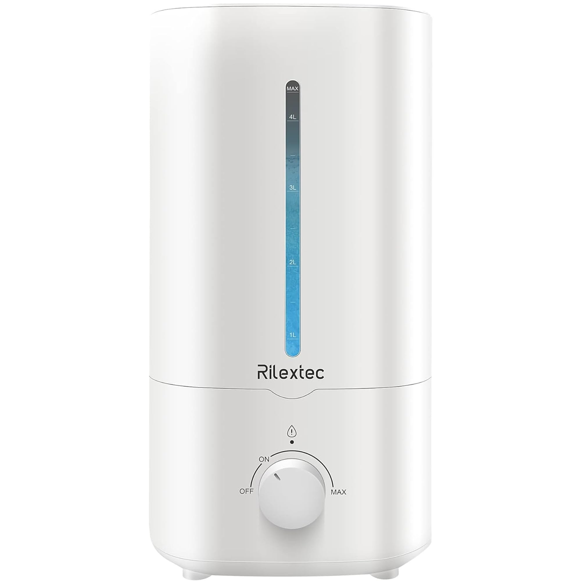 Rilextec Humidifiers for Bedroom Large Room, 4.5L Cool Mist Humidifiers Quiet for 37H, 360° Rotation Nozzle, Top Fill Room Humidifiers for Babies Nursery, Office, Indoor Plants