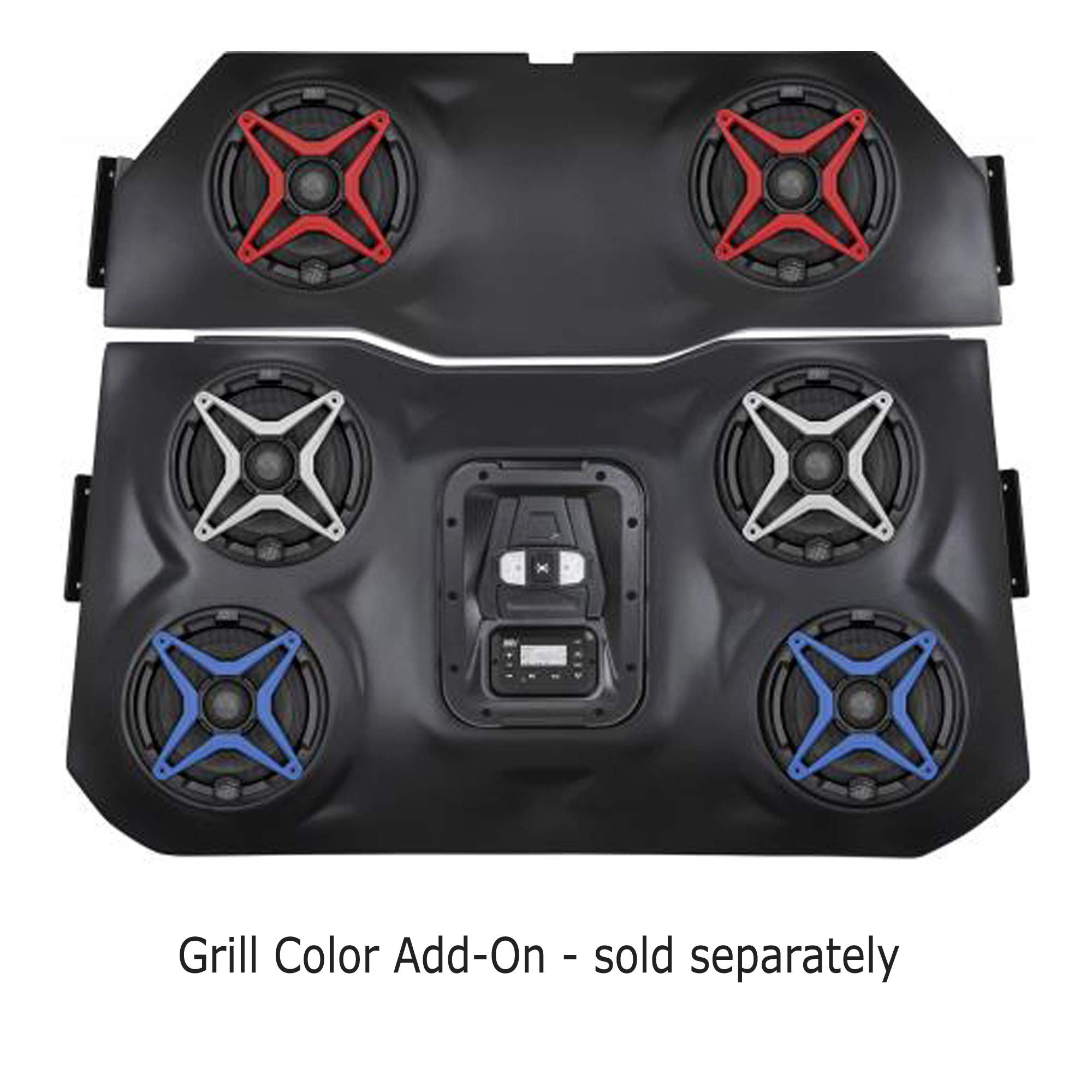SSV Works WP-RZ3O65 Black Weather Proof Series Audio System for 2015-2023 Polaris RZR XP1000, XP4 1000, XP Turbo, XP4 Turbo w/Built-in 200 Watt 4 Channel Amplifier