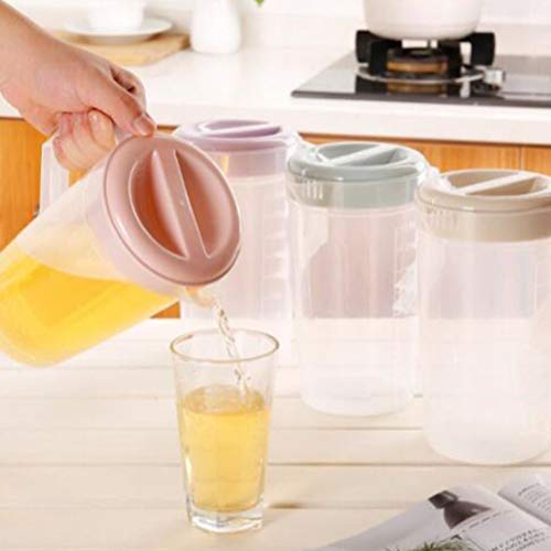 DOITOOL 2300ML Gallon Water Jug with Lid- Plastic Pitcher Water Filter Pitcher- Heavy- duty Iced Tea Pitcher Water Jug for Drinking Water Lemonade Juice Beverage Ice Tea ( Violet )