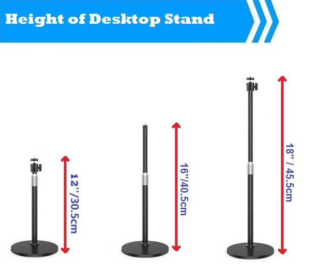 C920s Webcam Tripod Stand Compatible with Logitech C920s C930e C922 C615 C925e Brio StreamCam Webcams - 18'' Height