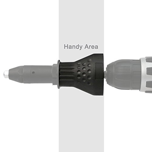 DEKOPRO Rivet Gun for Cordless Drill Riveter Electric Rivet Nut Gun Riveting Tool Cordless Riveting Drill Adaptor Insert Nut Tool