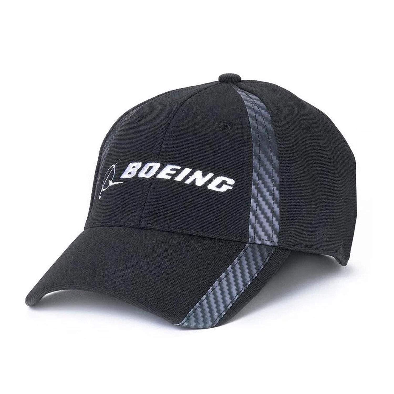 Boeing - Carbon Fiber Print Signature Fitted Hat, OSFM (Navy)