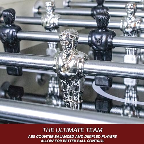 Hathaway Montecito 55-in Premium Competition Foosball Table, Arcade Table Soccer for Game Rooms, includes (2) Foosballs and - Driftwood