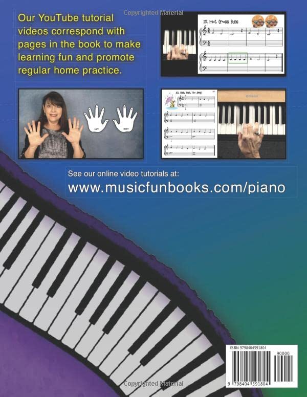 Best Beginning Piano Book for Kids: With online video & audio support featuring step-by-step, easy to play piano method made simple for beginners (Piano Books by Music Fun Books)