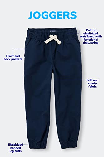 The Children's Place Baby Boys And Toddler Boys Pull on Jogger Shorts,Fin Gray/Flax/Tidal 3 Pack,3T