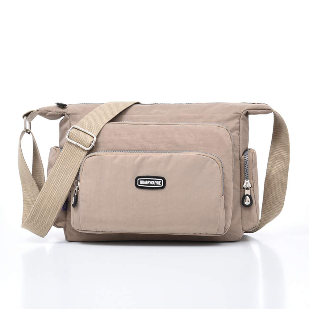 MINTEGRA Crossbody Bag for Women Anti-theft RFID Card Slot Multi Pocket Shoulder Bag Nylon Lightweight Messenger Bag