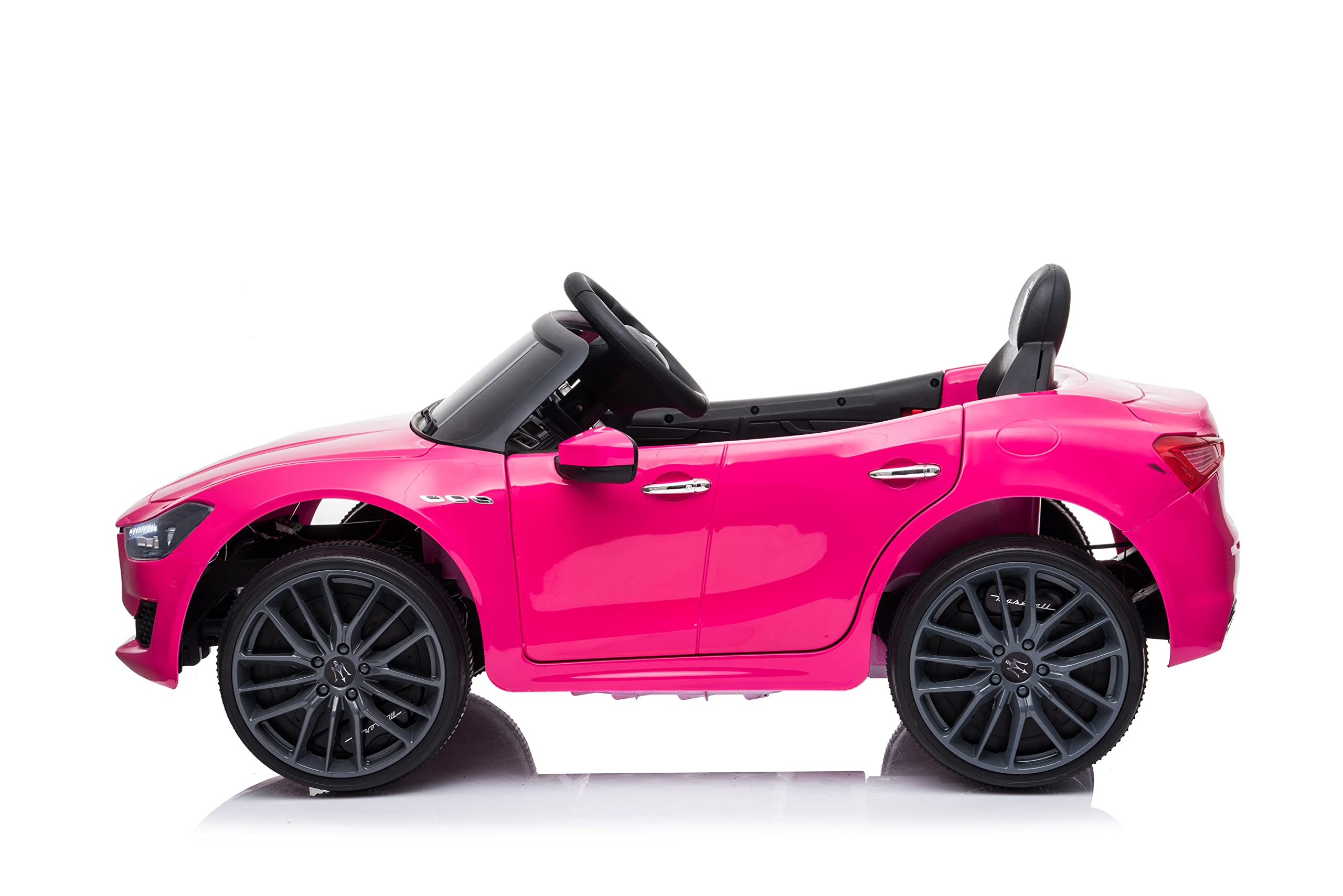 Best Ride On Cars Maserati Ghibli, 12V Battery Powered Ride On Toy, Pink, Large