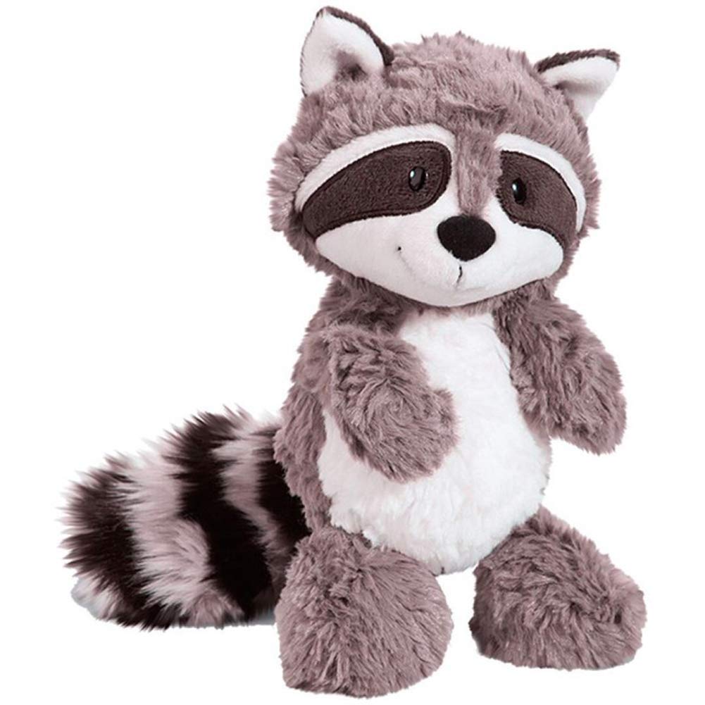 FOCUSNORM Racoon Plush Animal, 9.84 Inch Cute Raccoon Stuffed Animal Racoon Plush, Super Adorable Stuffed Racoon for Kids Adults Gifts (Grey)