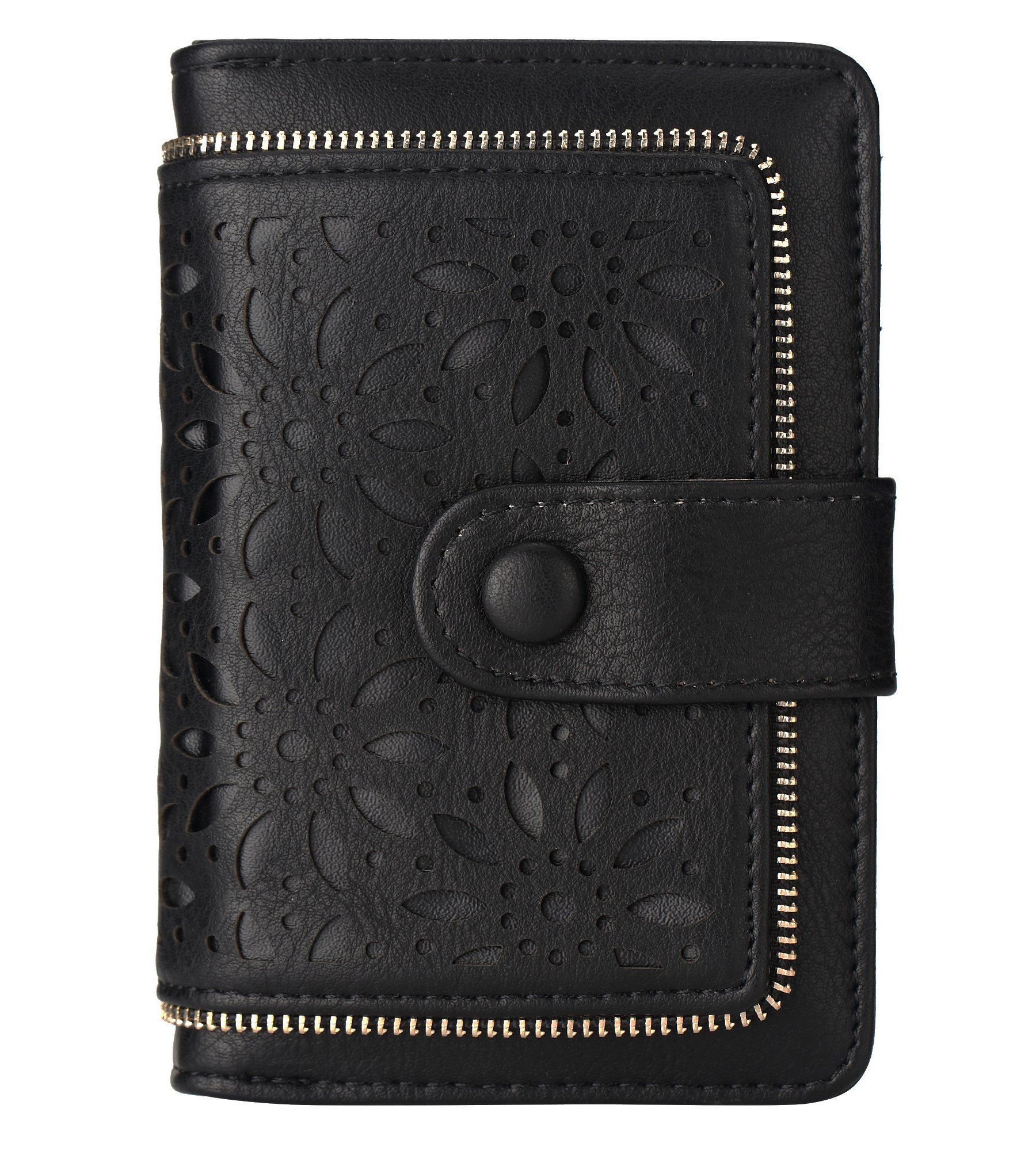 Fanaztee Women RFID Blocking Vintage Organizer Wallet for Ladies Small Purse with Multi Card Holder