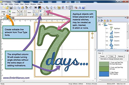 Embrilliance StitchArtist Level 1, Digitizing Embroidery Software for Mac & PC