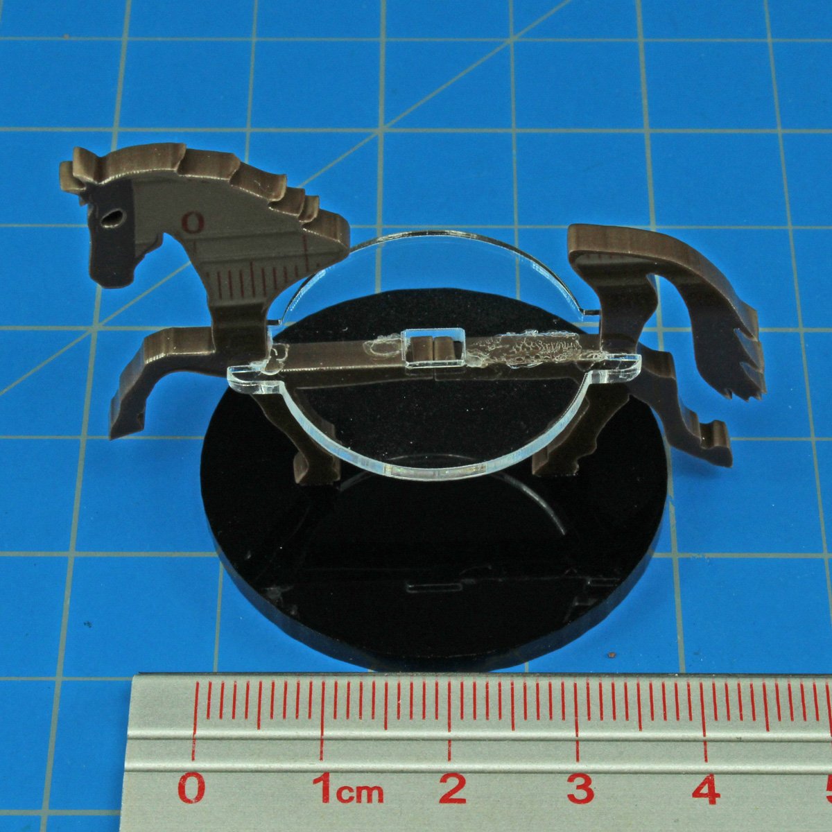LITKO Horse Character Mount | Role Playing Games | Compatible with DND Pathfinder | (40mm Circular Base, Brown)
