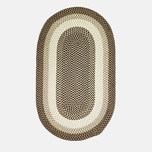 Colonial Mills Marin Braided Rug, 4x6, Sand