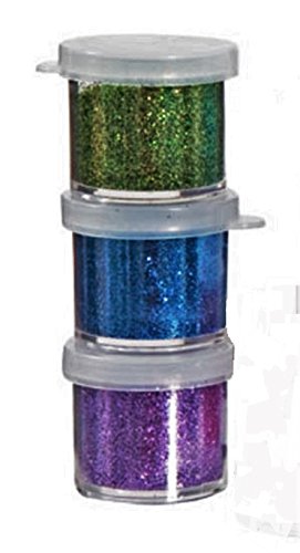 Mini Storage Containers for Arts and Crafts, 3-pk Set (1 x 1 Inches)