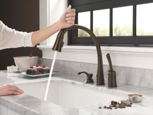 Delta Faucet Pilar Kitchen Soap Dispenser for Kitchen Sinks, Venetian Bronze RP50781RB