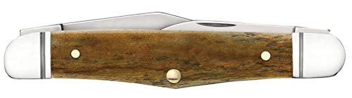 CASE XX WR Pocket Knife Smooth Antique Bone Half Whittler Item #58189 - (6208 SS) - Length Closed: 3 1/4 Inches