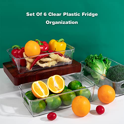 Freezer Organizer Storage Bins, Pantry Storage Fridge Organizer Storage Bins and Cabinet Organizers for Bath Kitchen and Dresser (8)